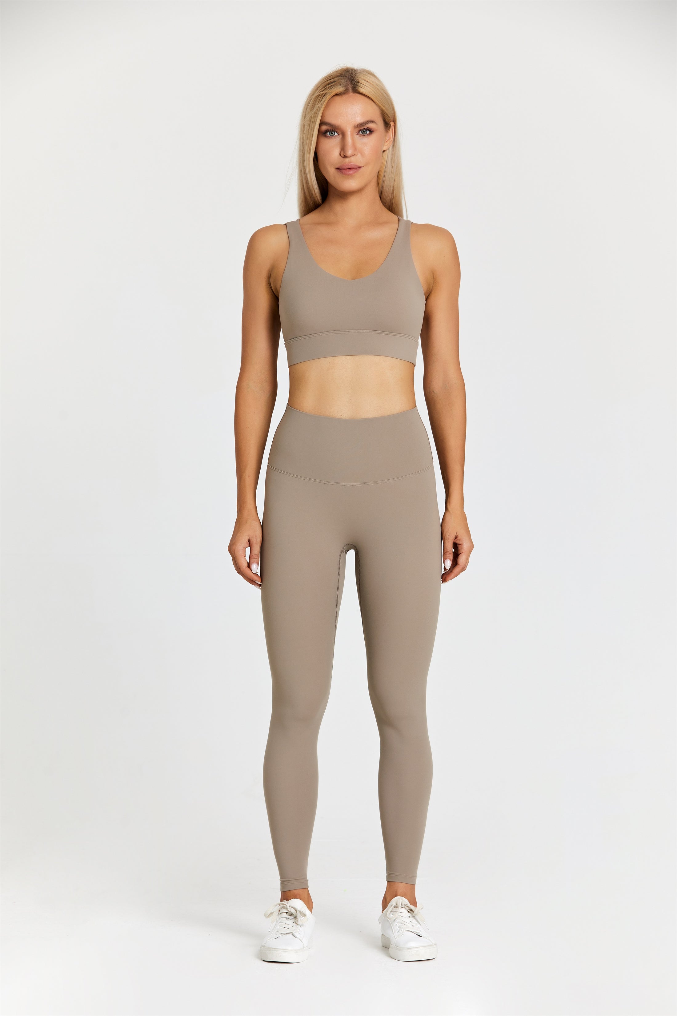 Geometric High Waist Yoga Pants & Sports Bra Set – transformedandfit1